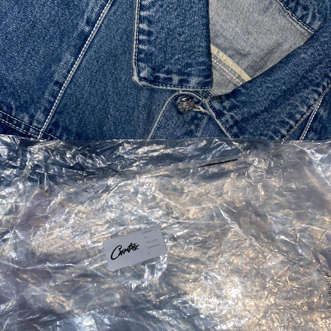 Corteiz RTW Denim ‘Genes’ jacket Faded blue... - Depop