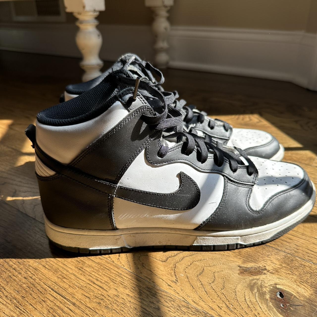 Nike Dunk High Panda trainers #NikeDunkHigh | Depop