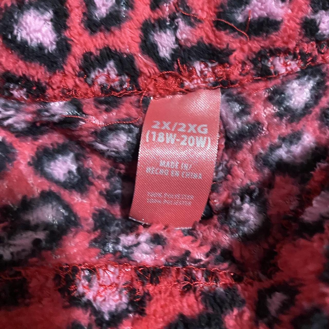 pink leopard print pajama... - Depop