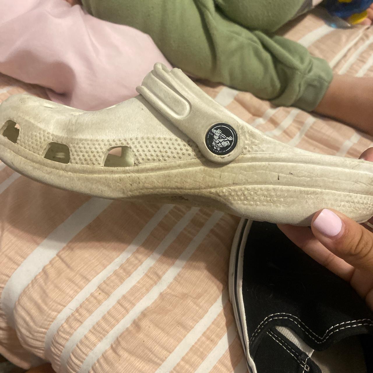 White crocs - Depop