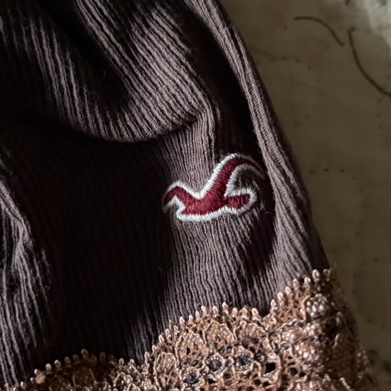 Vintage Holister brown lace cami top, size Medium.... | Depop