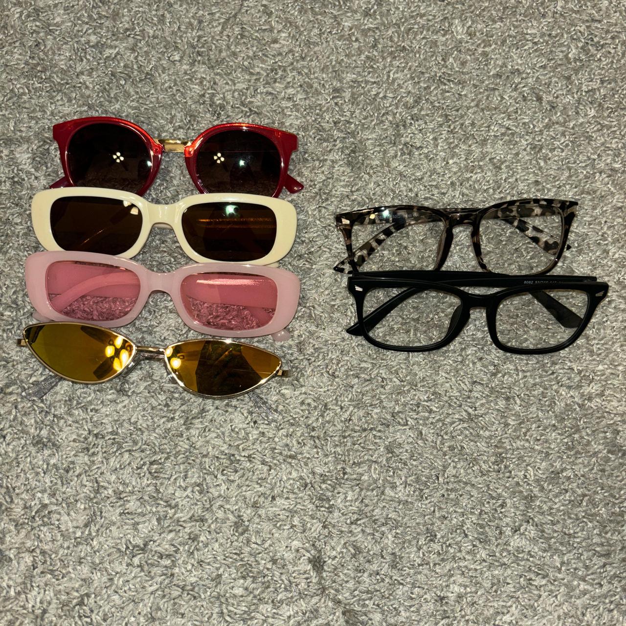 Sun glasses (left)/blue light glasses (right)... - Depop