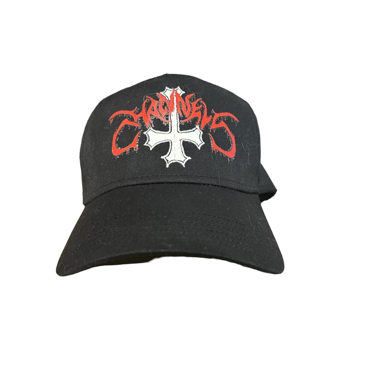 Channel 5 snapback hat Gothic graphic Hardly worn - Depop