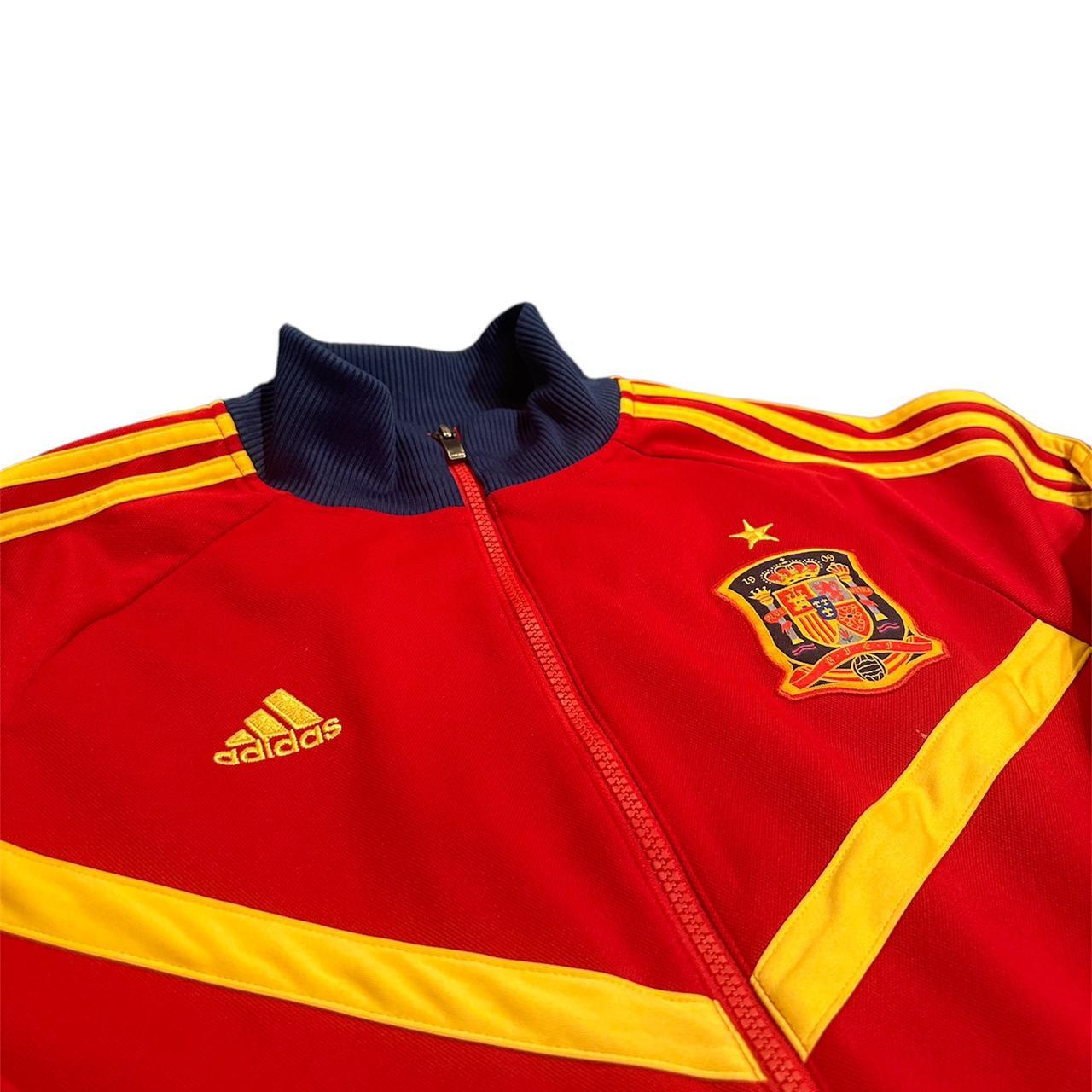 Adidas Spain national team jacket Size large Greta... - Depop