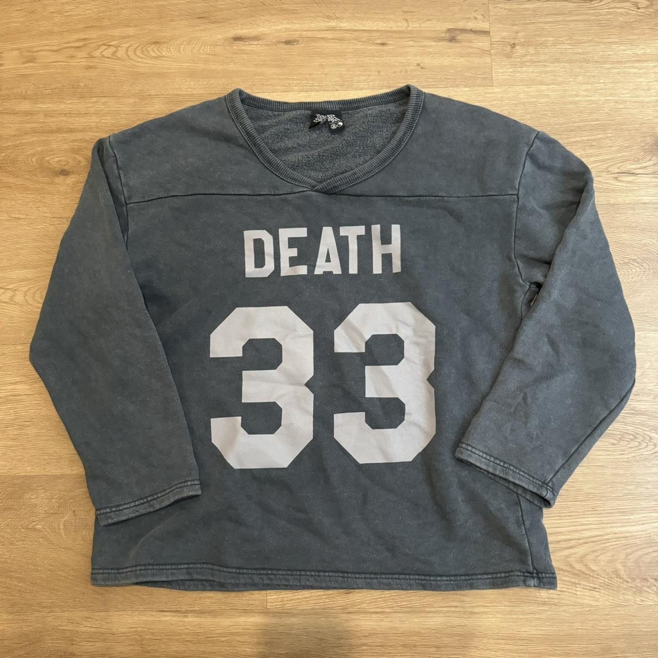 drop dead DEATH sweater. practically new, worn once.... - Depop