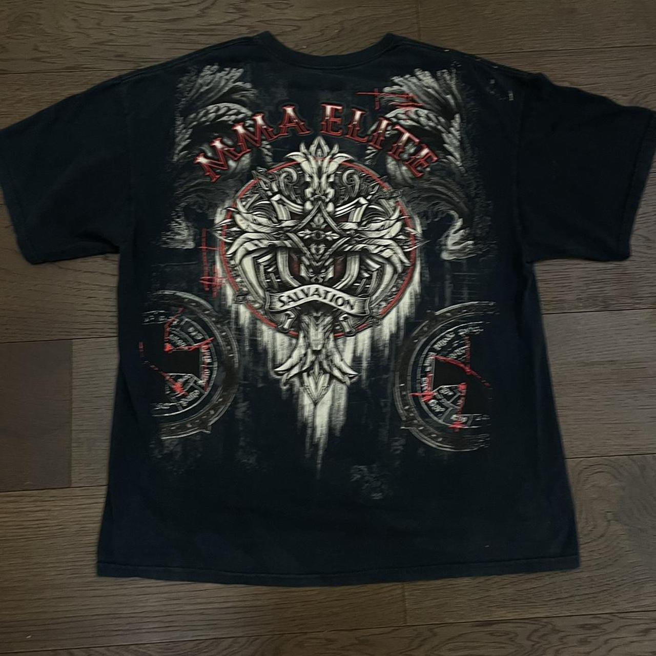 MMA Elite emo shirt XL true religion sematary... - Depop