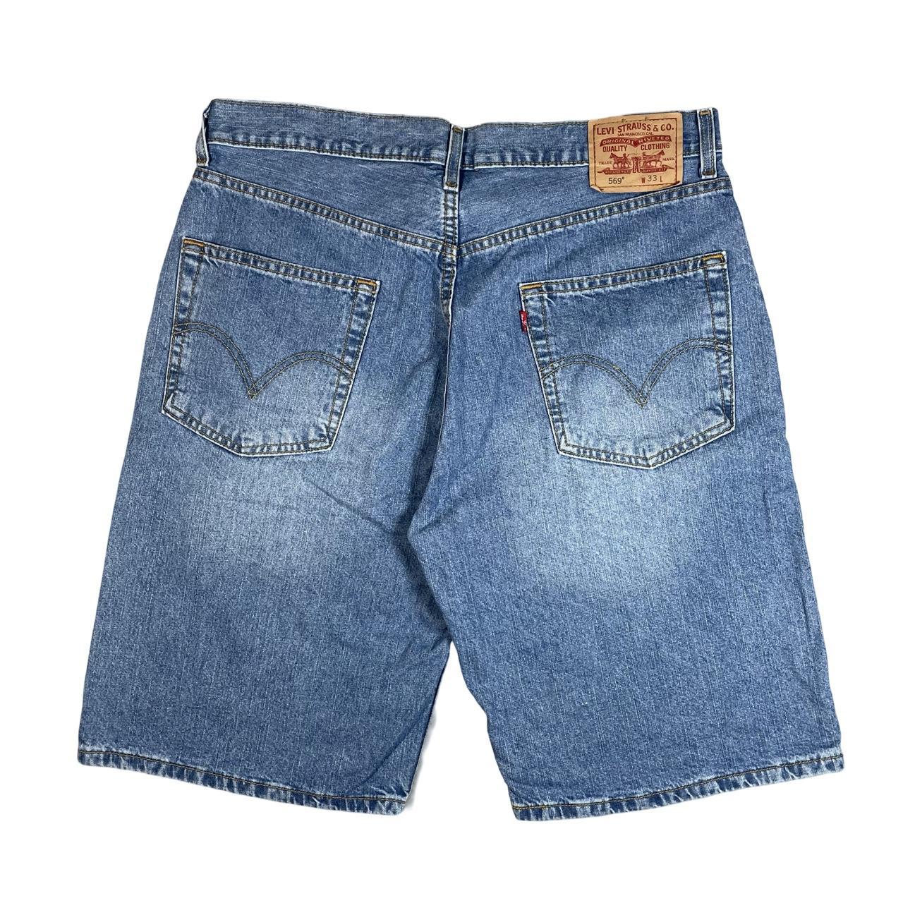 Vintage Levis 569 Relaxed Fit Baggy Jean Shorts... | Depop
