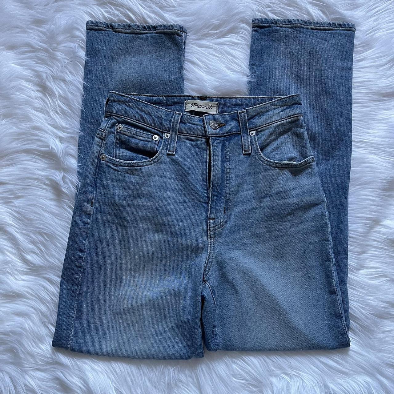 MADEWELL CURVY PERFECT VINTAGE STRAIGHT JEAN SIZE 25P | Depop