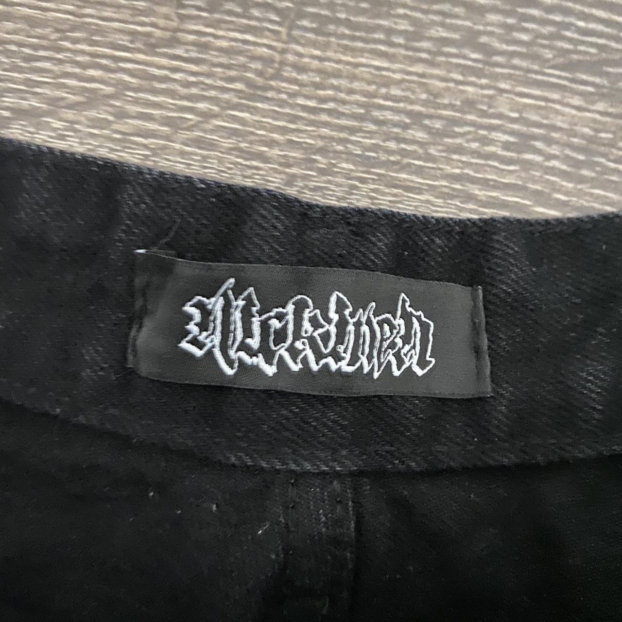 Nickitten baggy double knee jeans Cut to around 26... - Depop