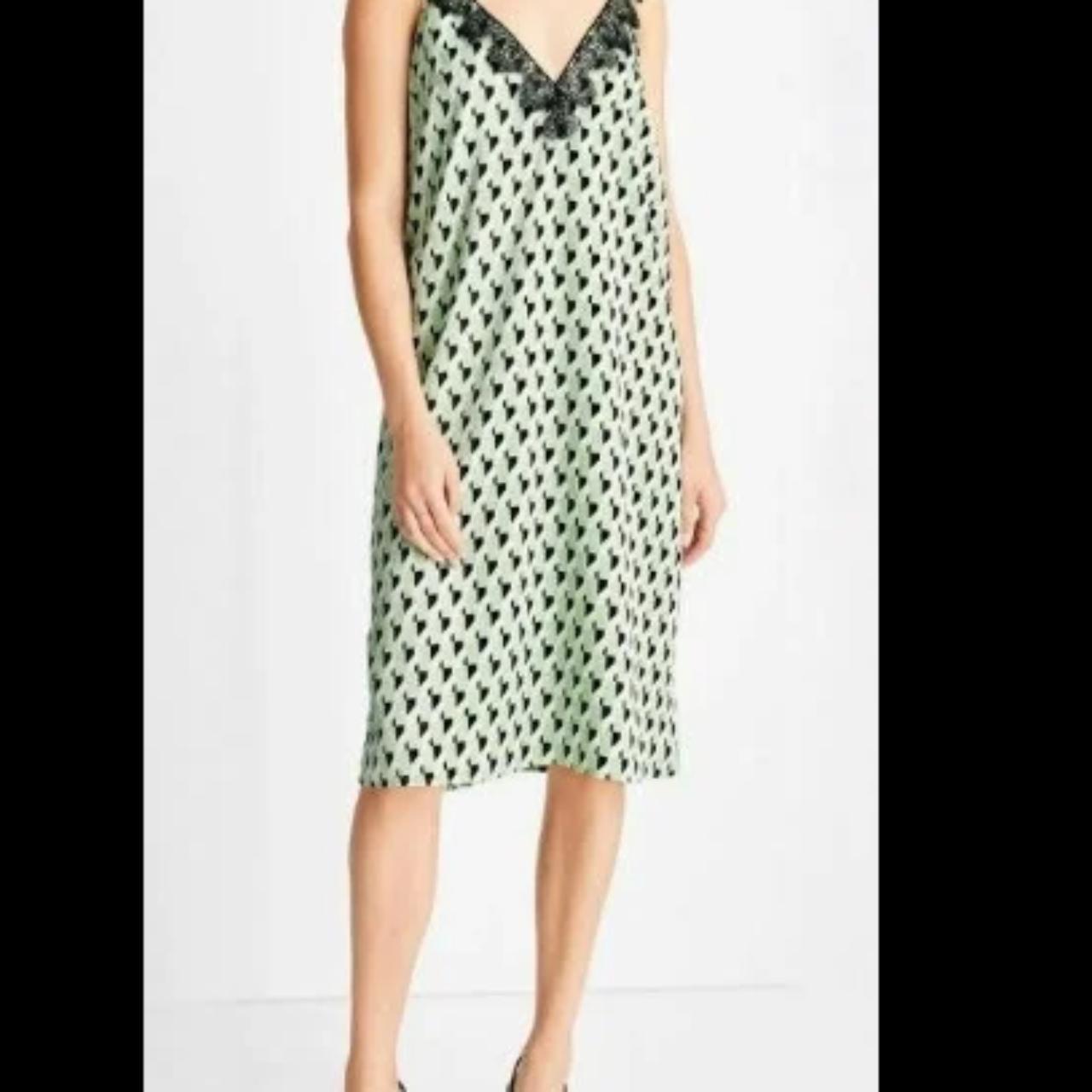 NWT Future Collective Target Mint Green Satin Slip... - Depop