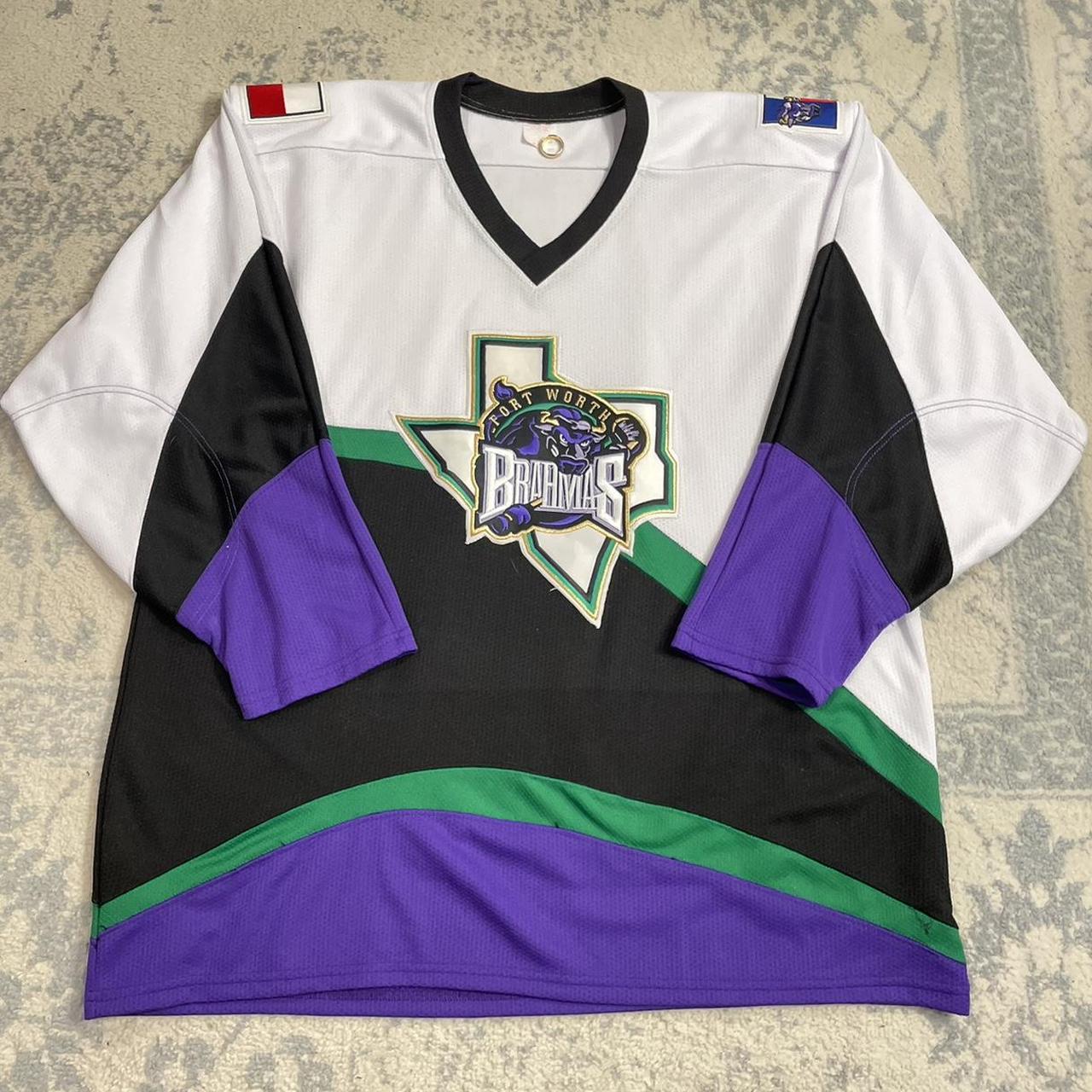 Vintage Fort Worth Brahmas Hockey Jersey Dope one - Depop