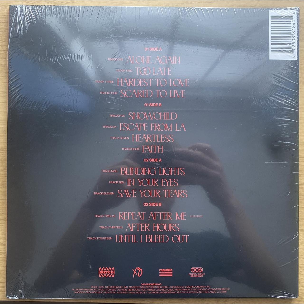The Weeknd- After Hours Vinyl Perfect Condition,... - Depop