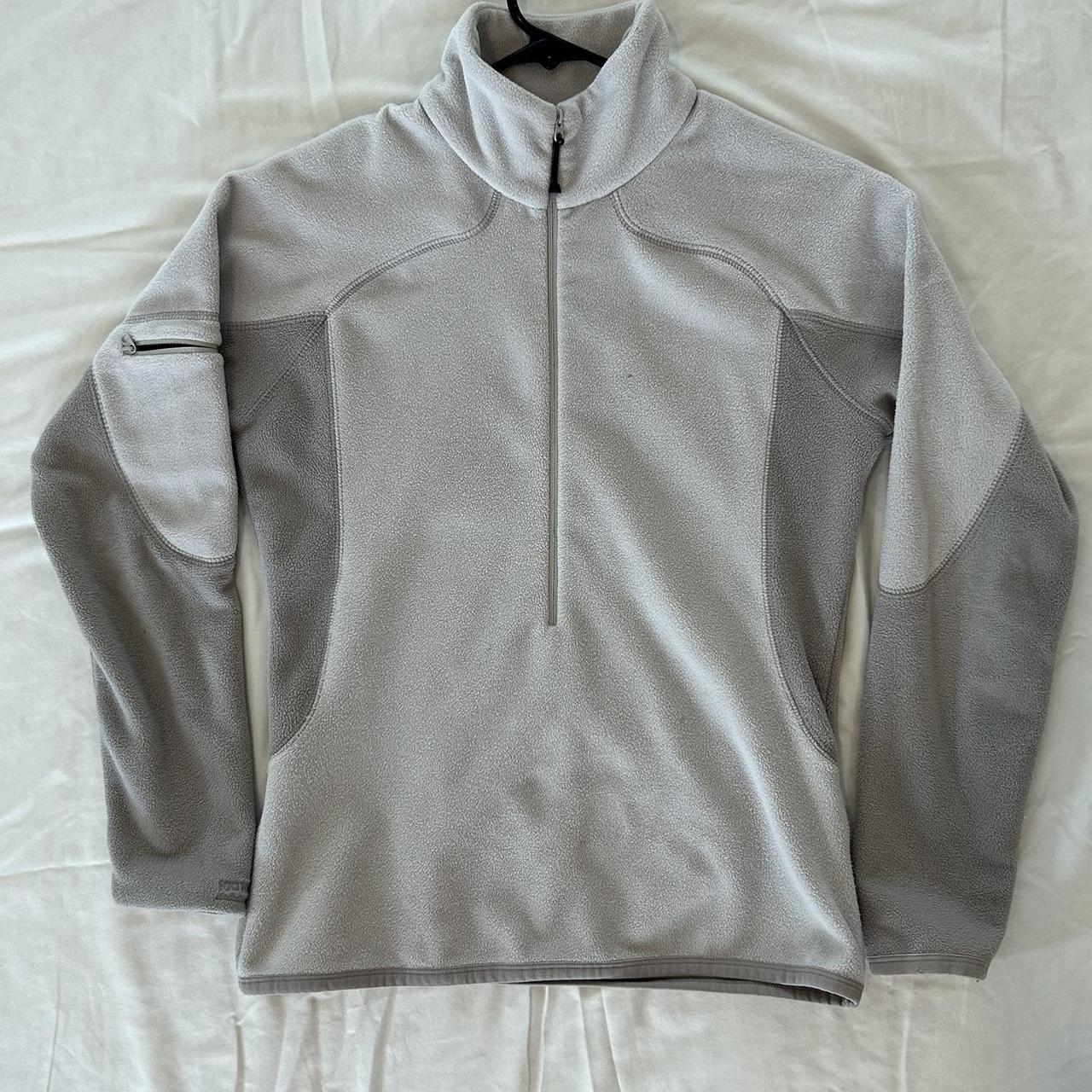 GORPCORE FLEECE from Kathmandu cream and tan/ grey... - Depop