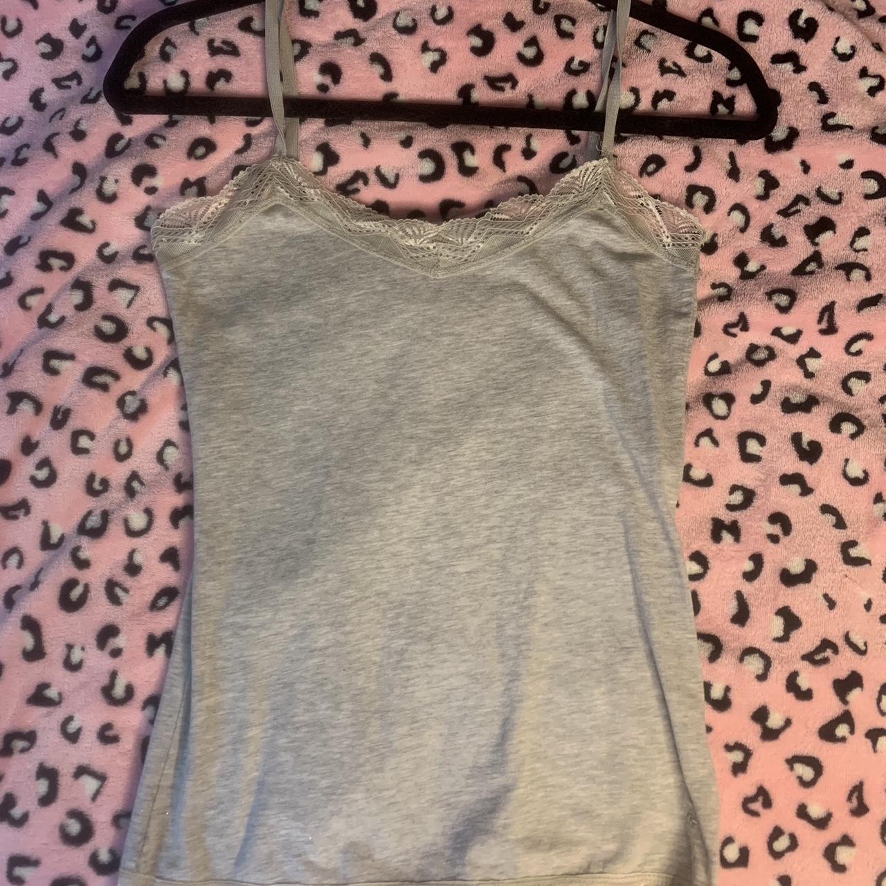 grey cami - Depop
