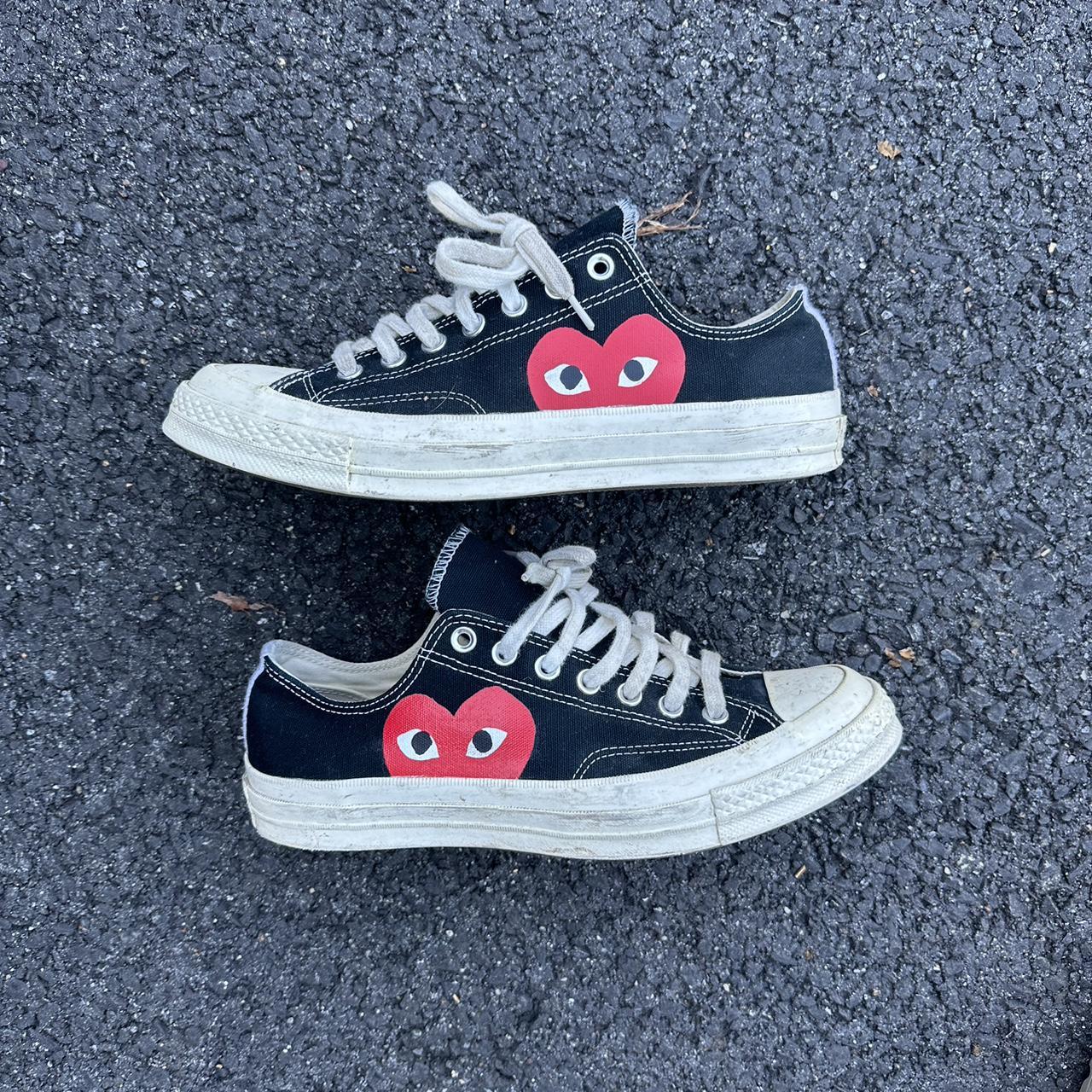 CDG low top Comme des Garcon Can be cleaned to brand... - Depop