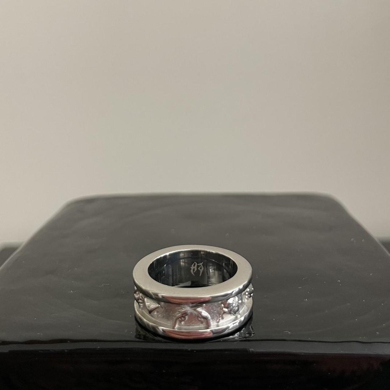 Gamblers ring Stainless steel Size 6 - Depop