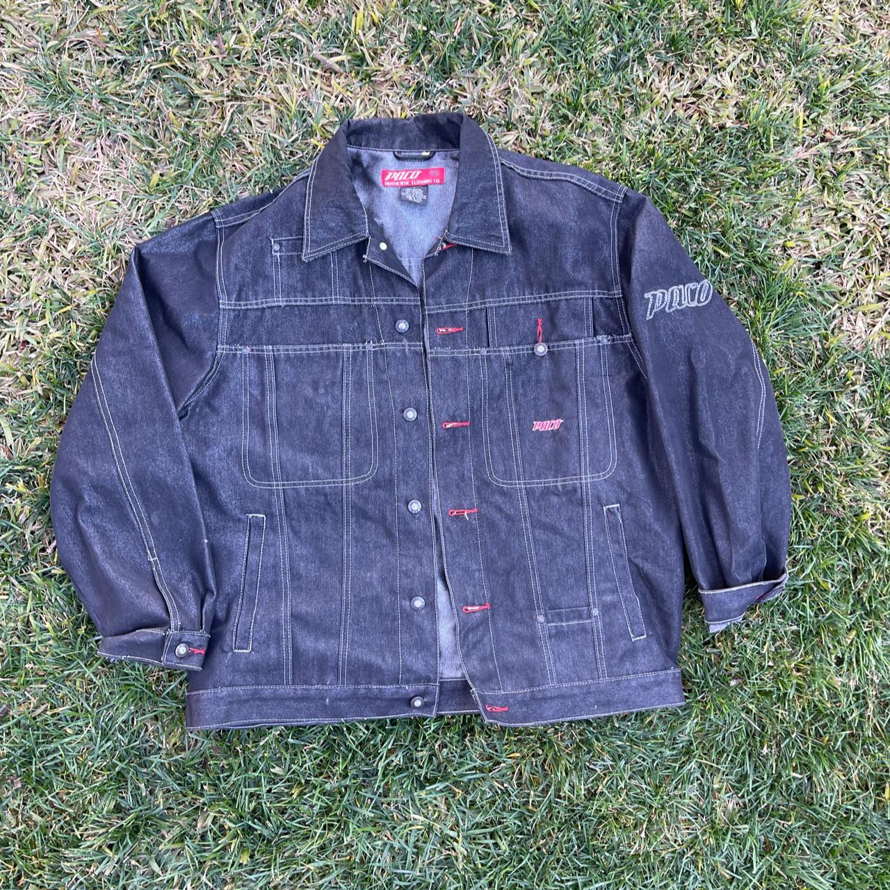 Y2K Paco Brand Oversized Jean Jacket Size L... - Depop