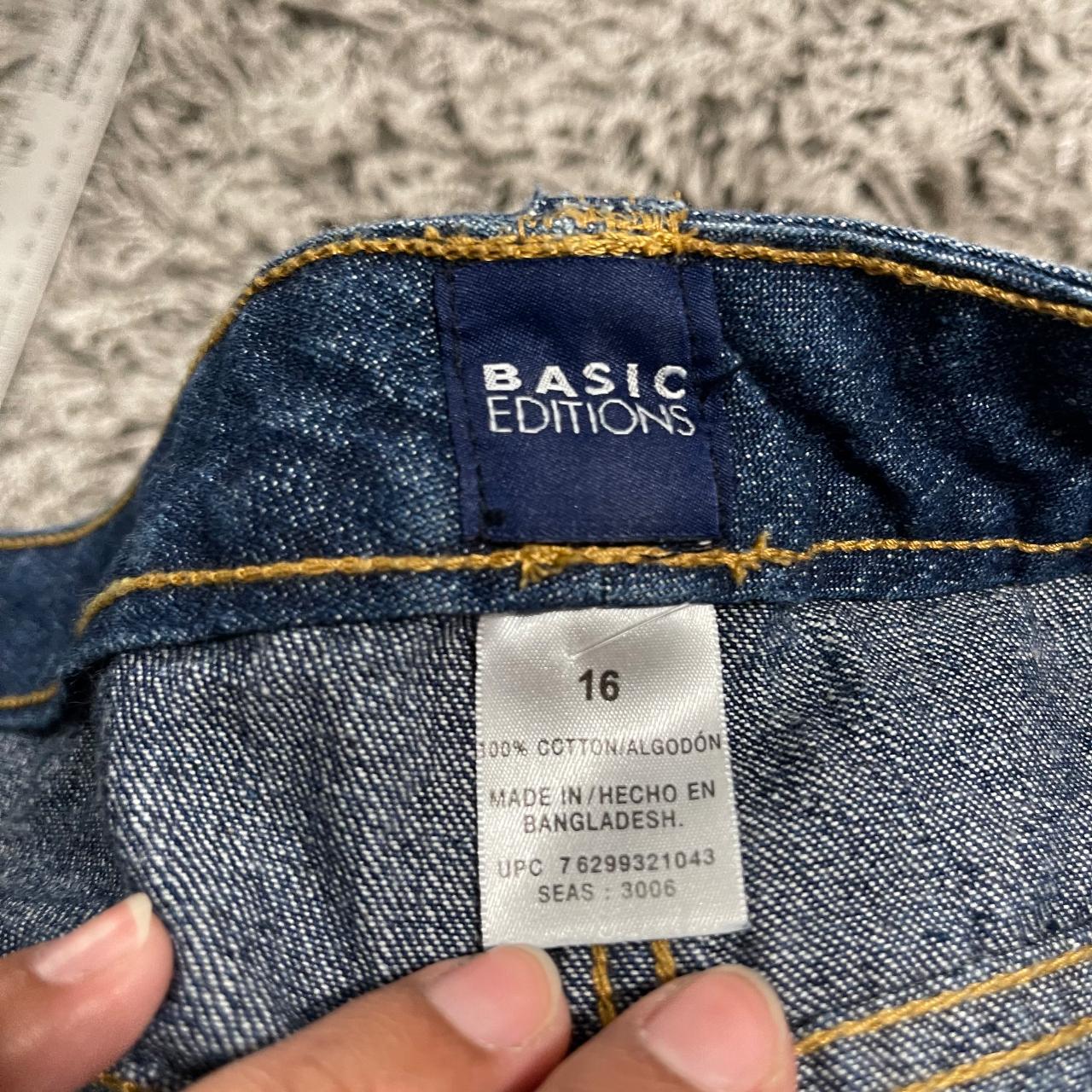 Basic Editions Denim Shorts Size 16 Waist:... - Depop