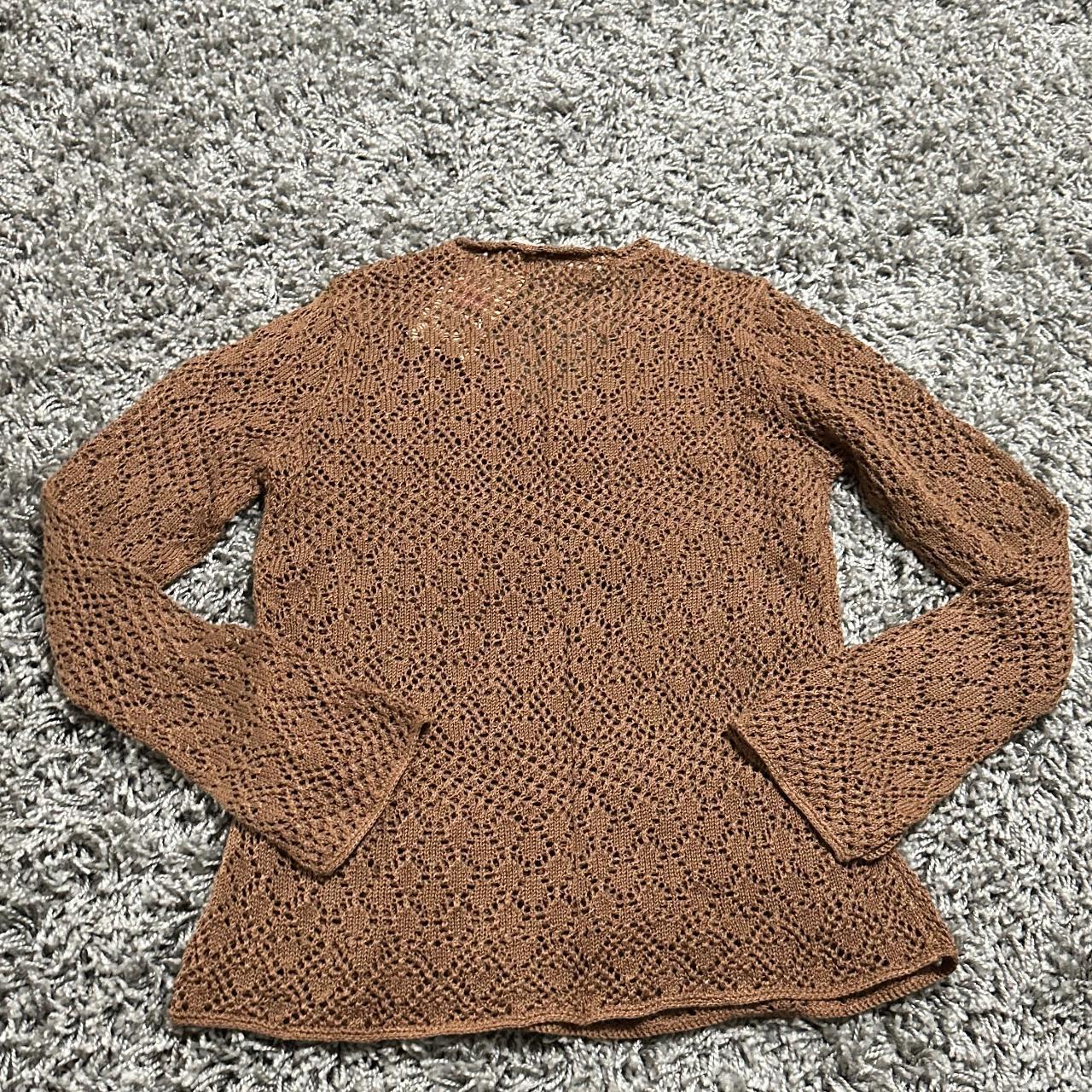 NWT Apostrophe Brown Whimsy Forest Fairy Crochet... - Depop