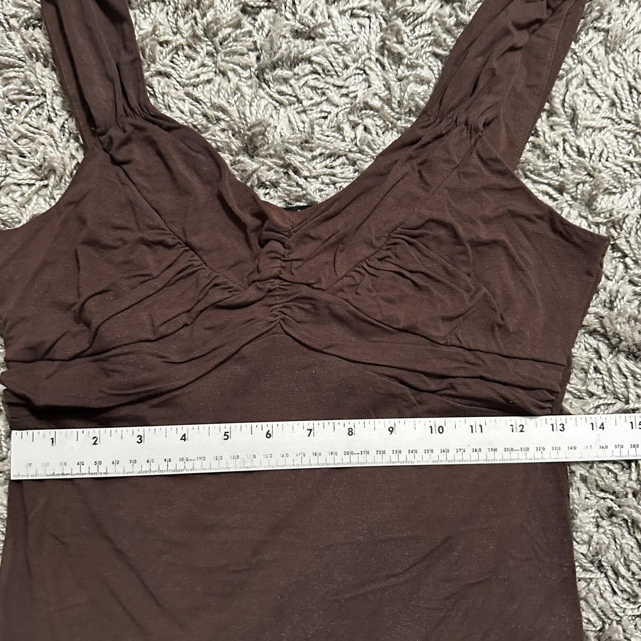 2000s Apostrophe Brown Tank Size Medium Petite... | Depop