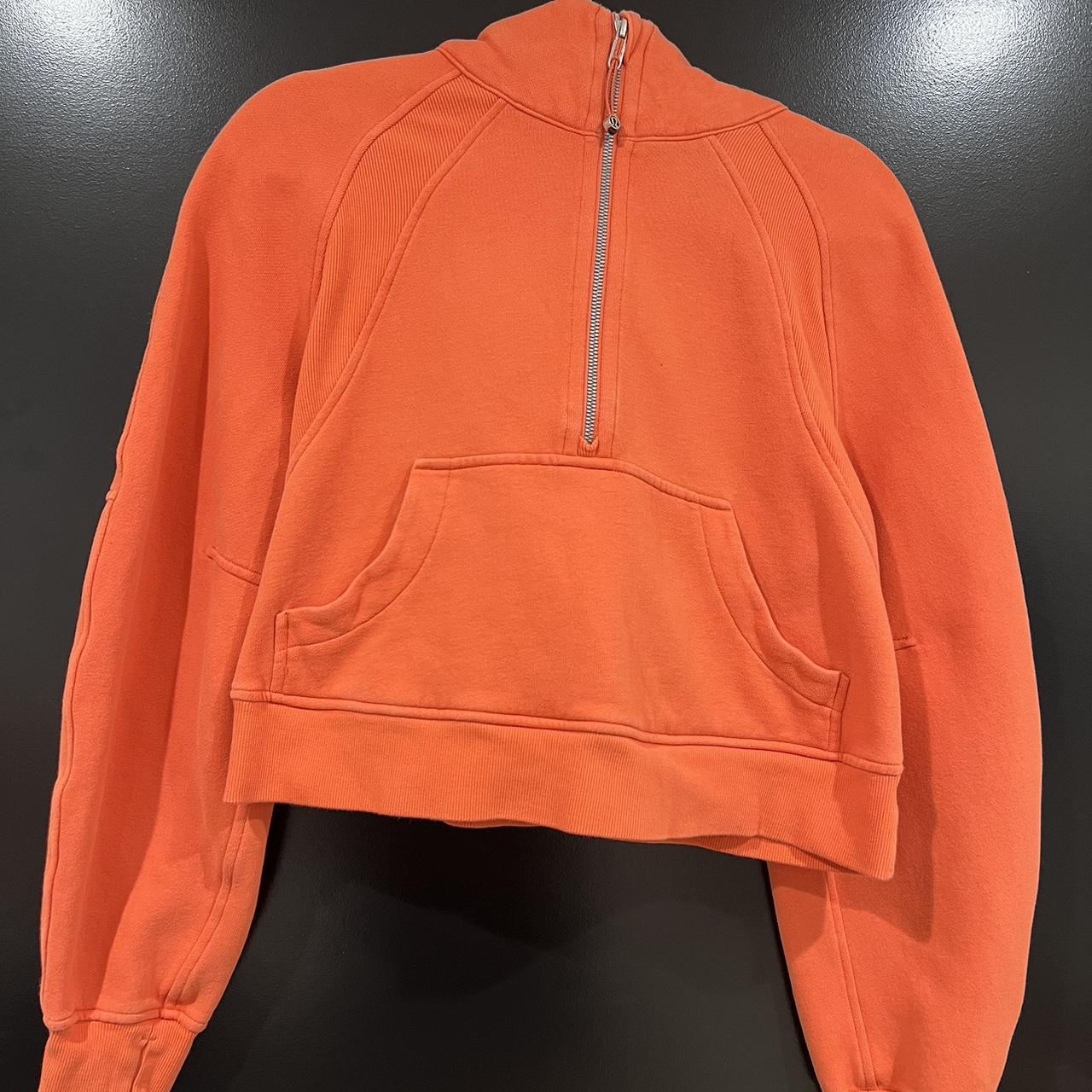 Lululemon Scuba Hoodie super cute orange color and... - Depop