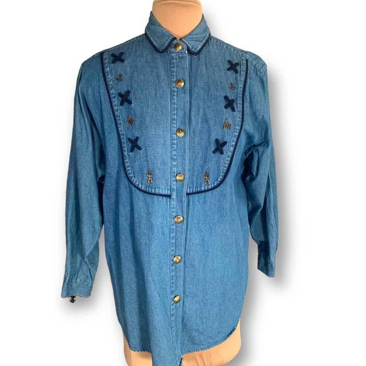 80s 90s Cambridge Dry Goods Shirt Vintage Size Small... - Depop