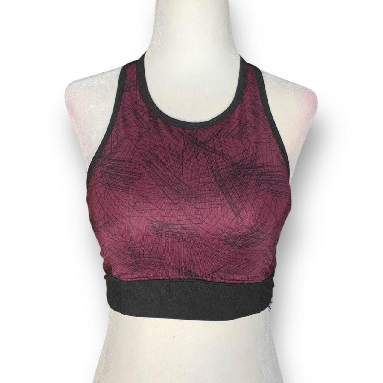 Lucy Women's Burgundy High Impact Full Coverage... - Depop