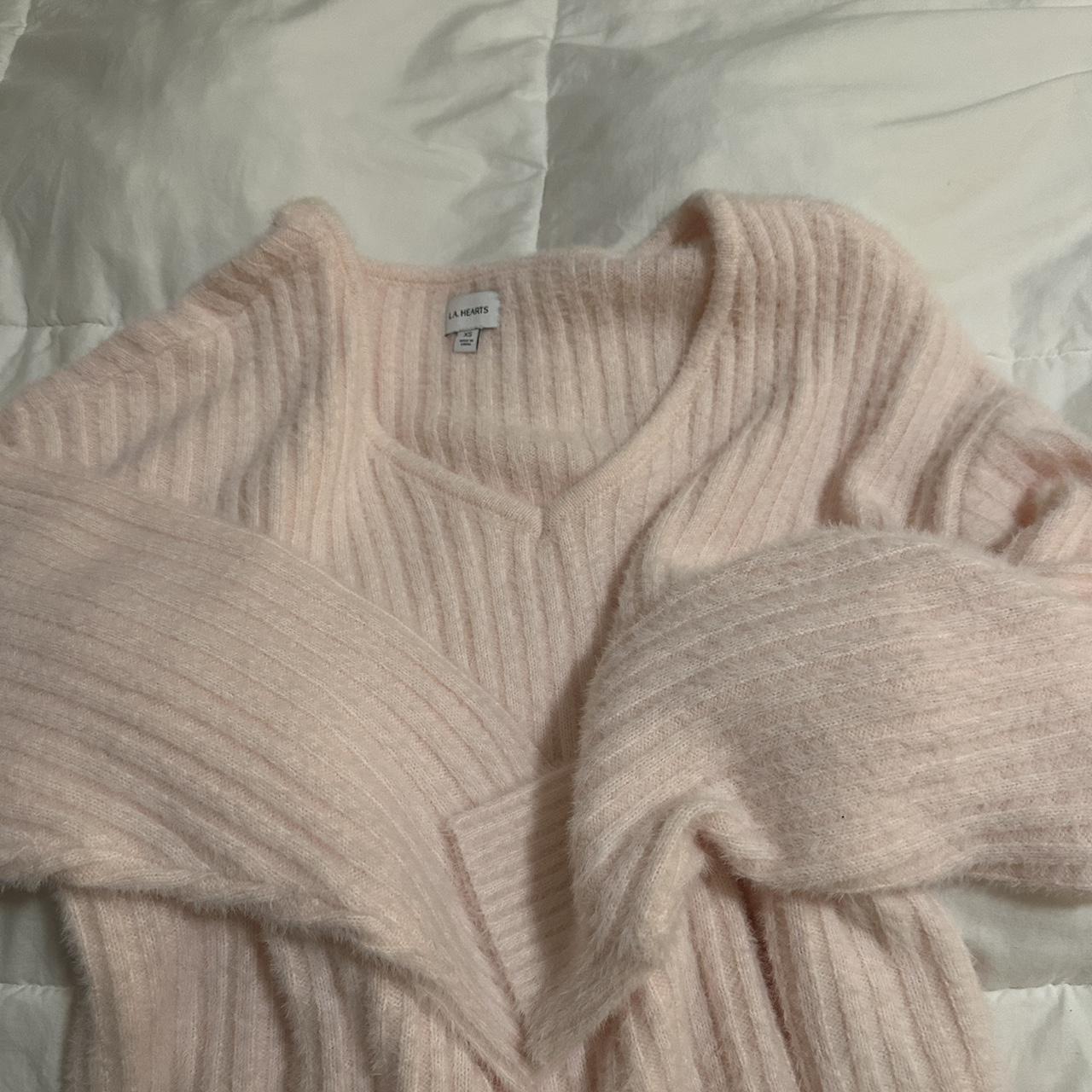 Light pink Pacsun knitted sweater XS , bought for 30... - Depop