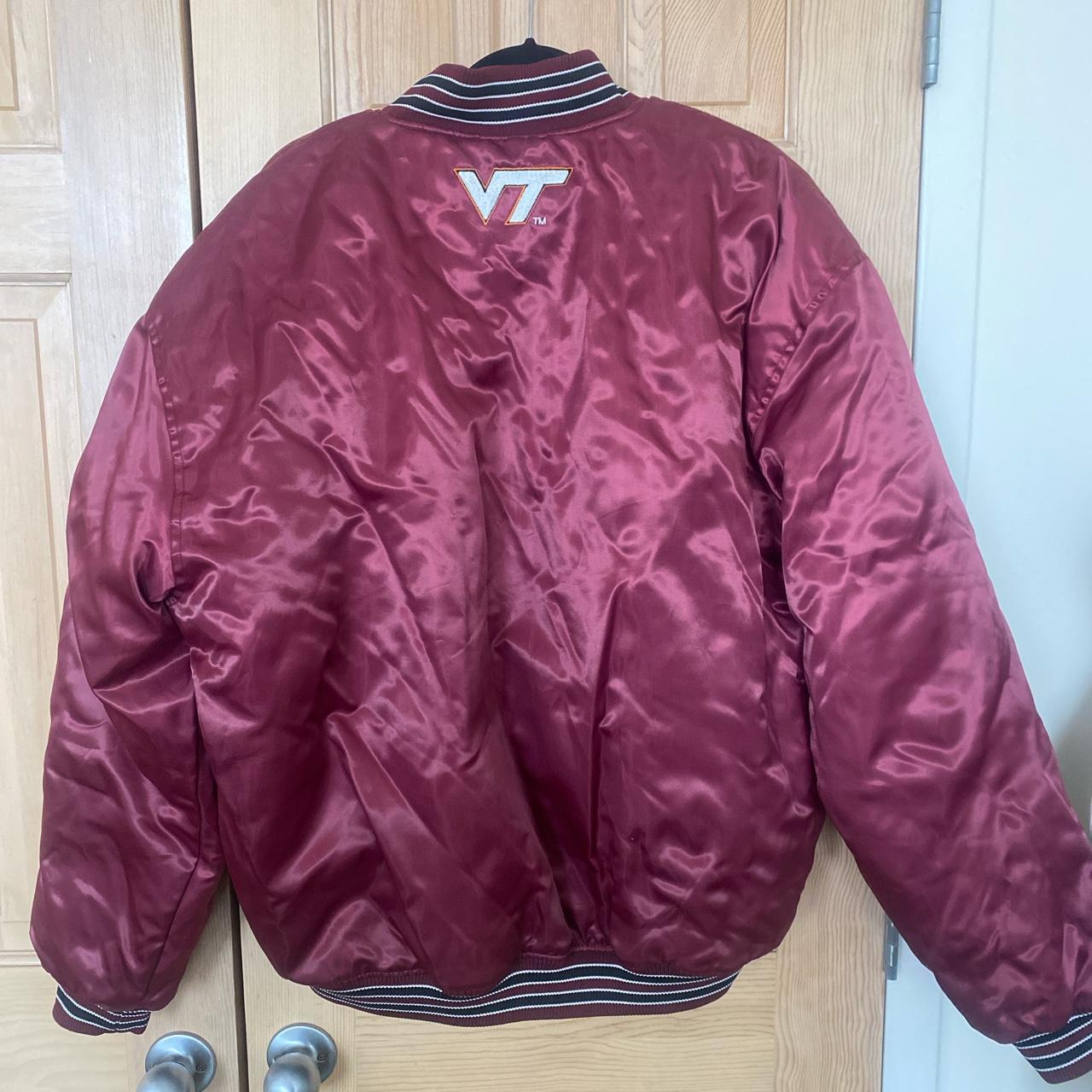 Virginia Tech Hokies 90s Varsity Jacket In... - Depop