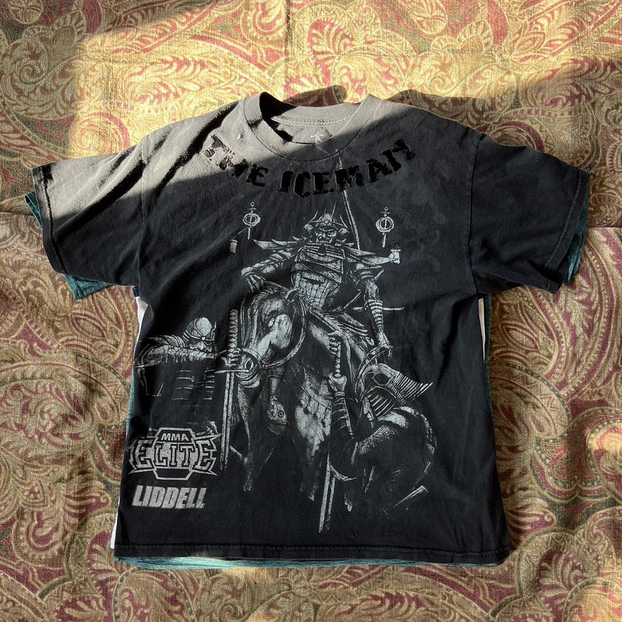 black The Iceman MMA Elite shirt 90s aesthetic,... - Depop