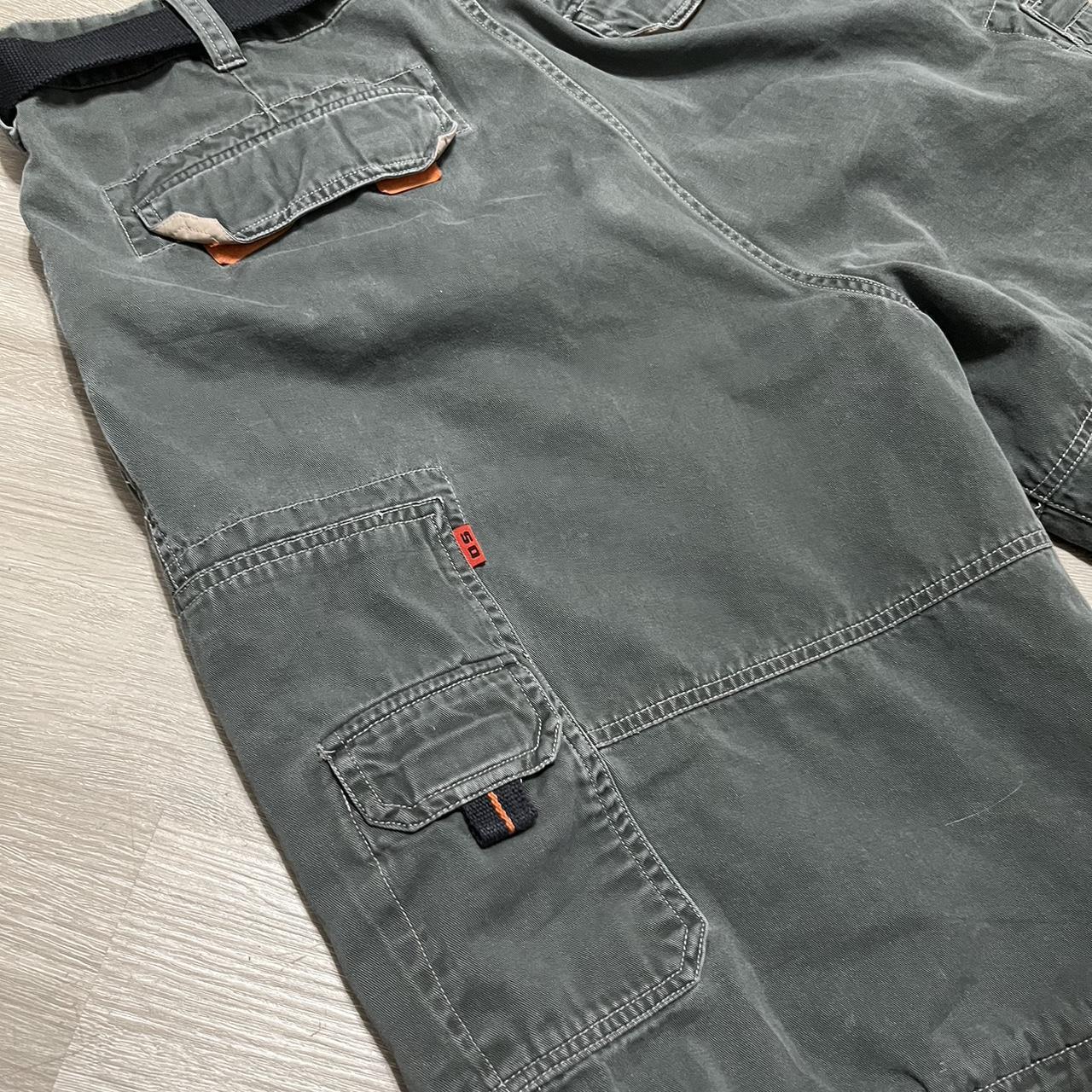 y2k side out 3/4 pants plus zip into shorts 36 waist - Depop