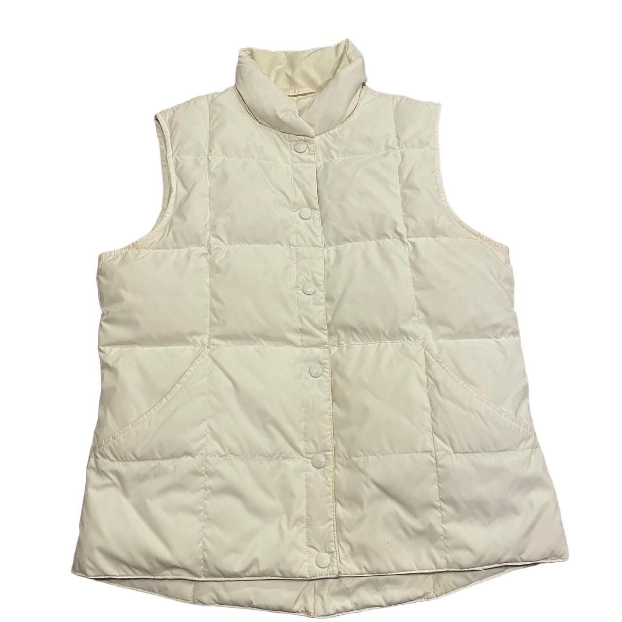 Lands end vest🏕️ Size: Small Stainless Authentic... - Depop