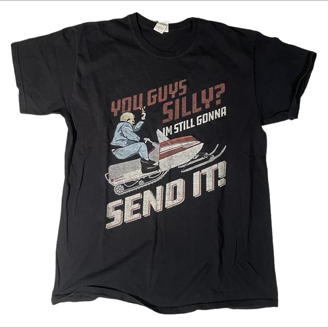 SEND IT T SHIRT Size: Large Stainless Authentic... - Depop