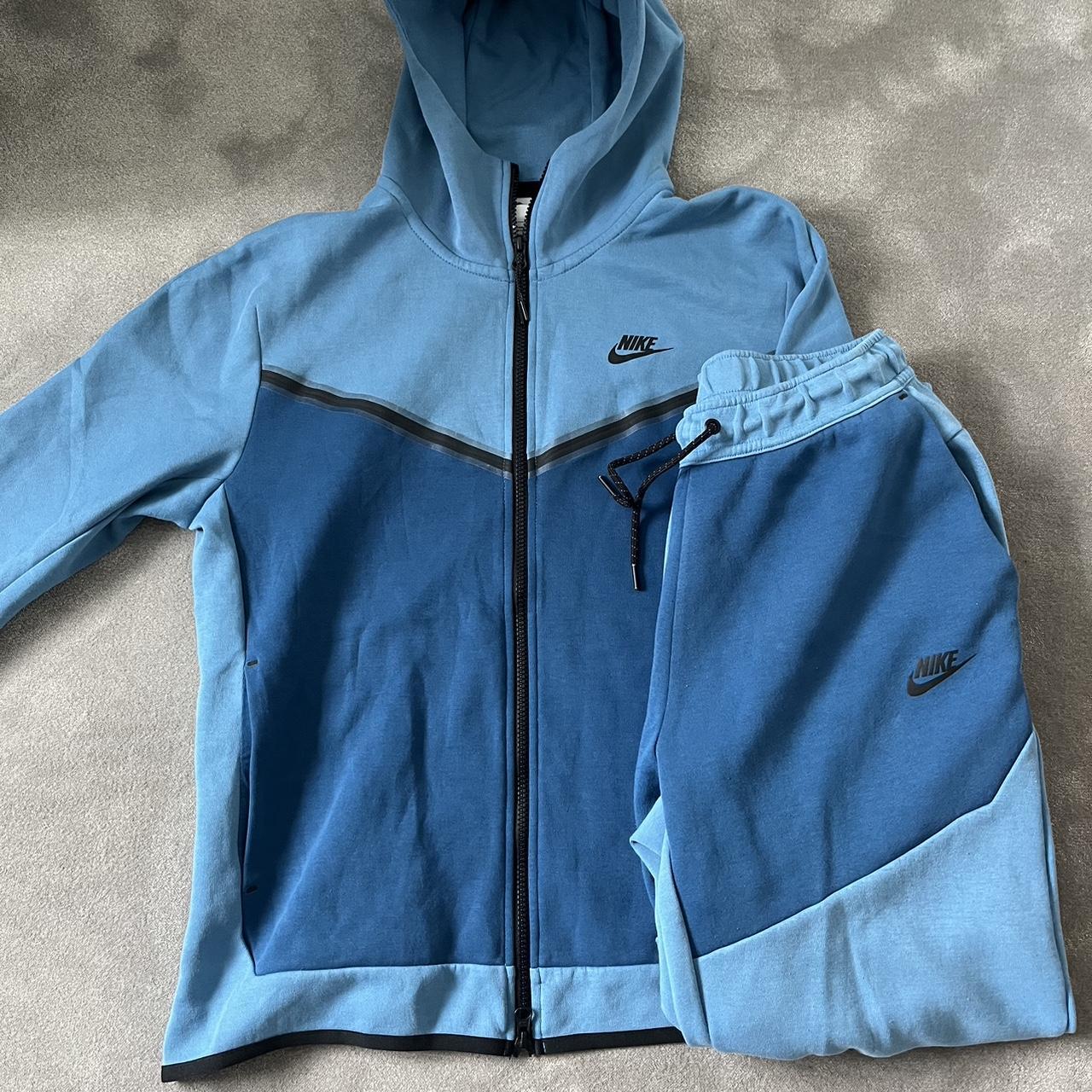 Nike Dutch Blue Tech Fleece Tracksuit Size M In... - Depop