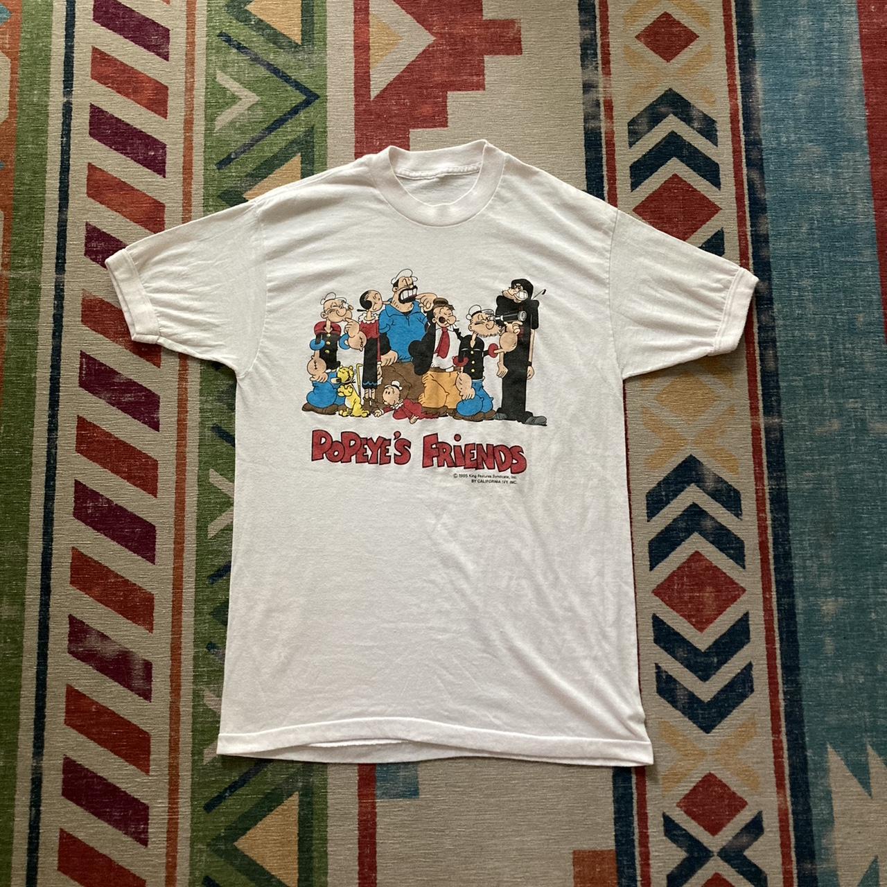 Vintage 1985 single stitch Popeye’s Friends t-shirt.... - Depop