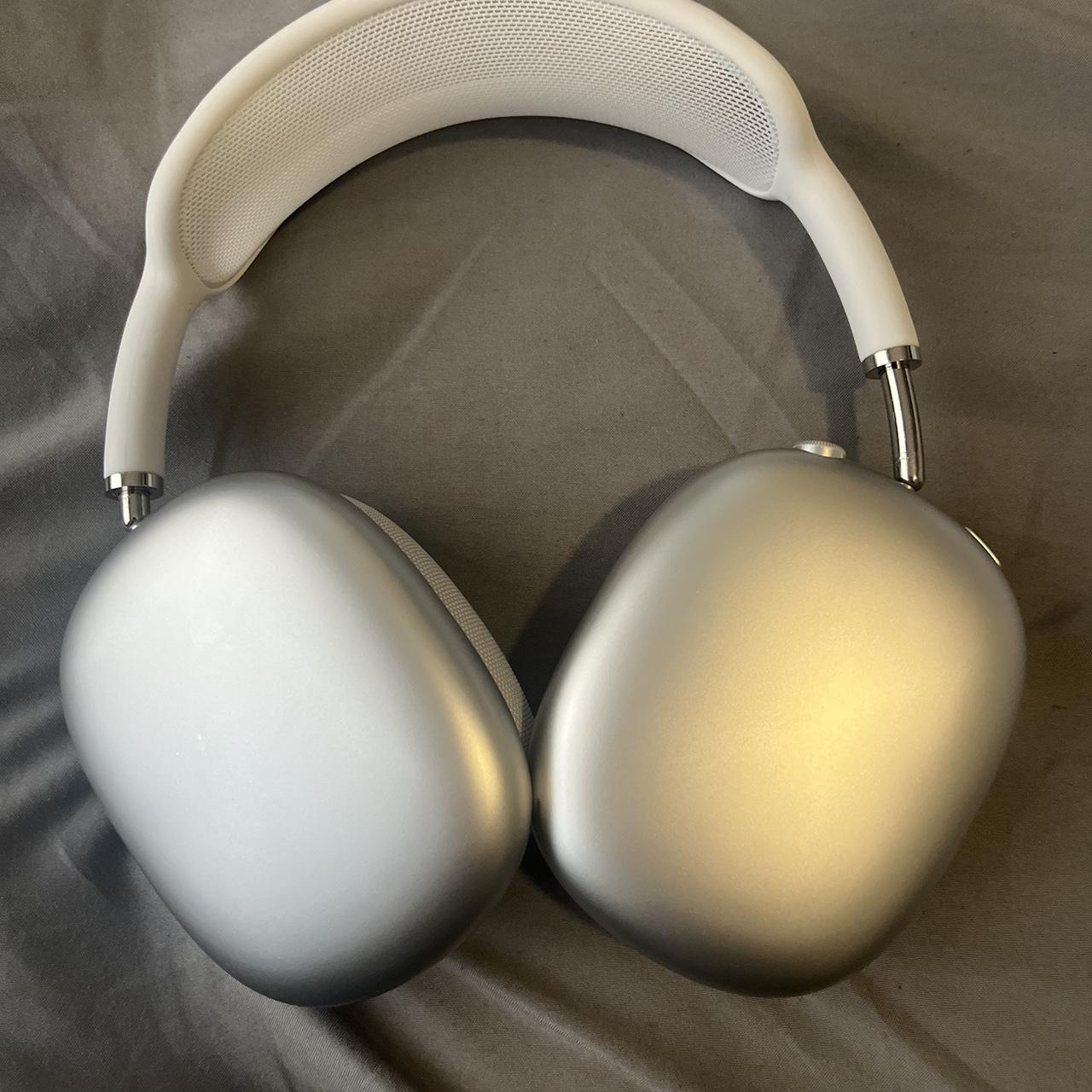 silver airpod max perfect for styling elevates every... - Depop