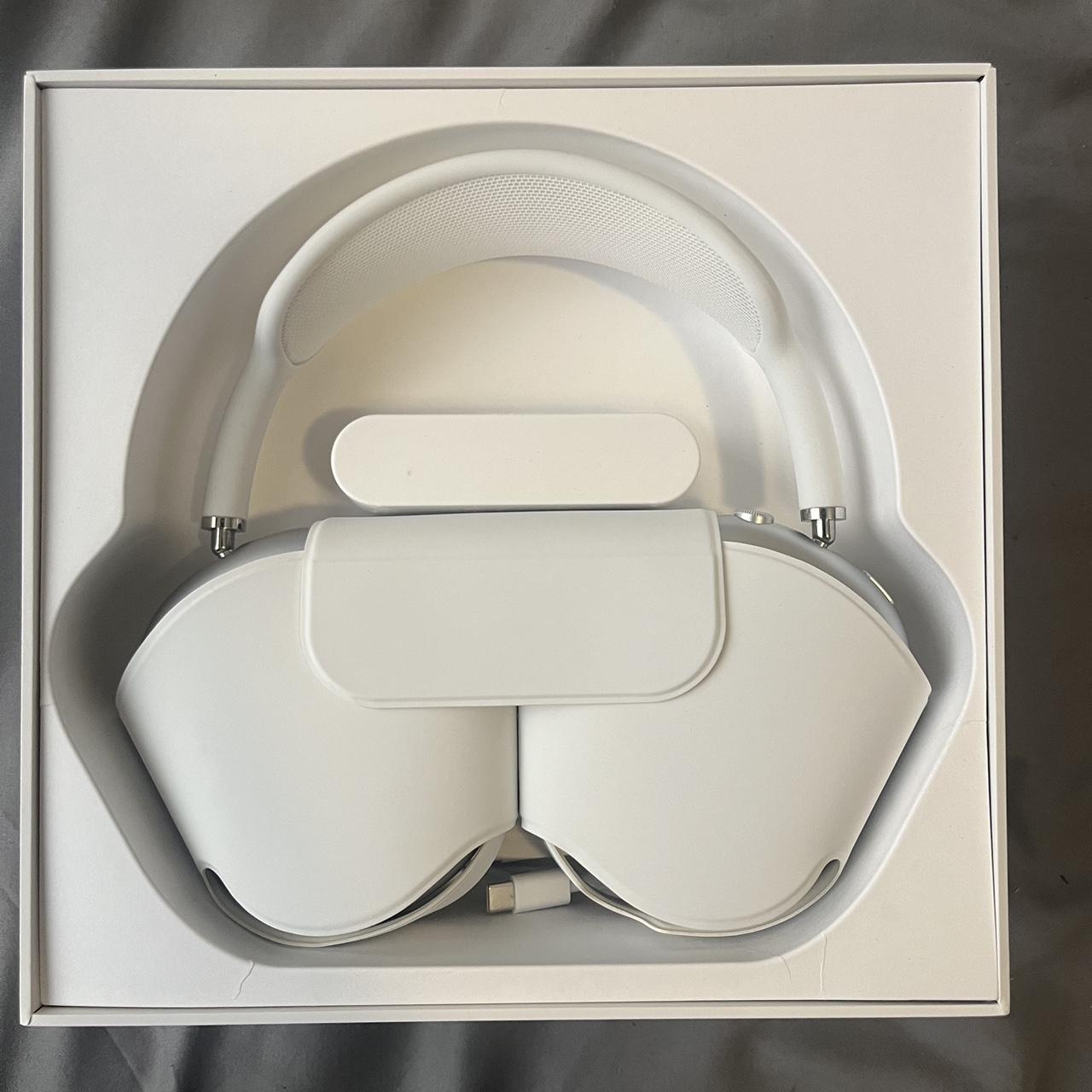 silver airpod max perfect for styling elevates every... - Depop