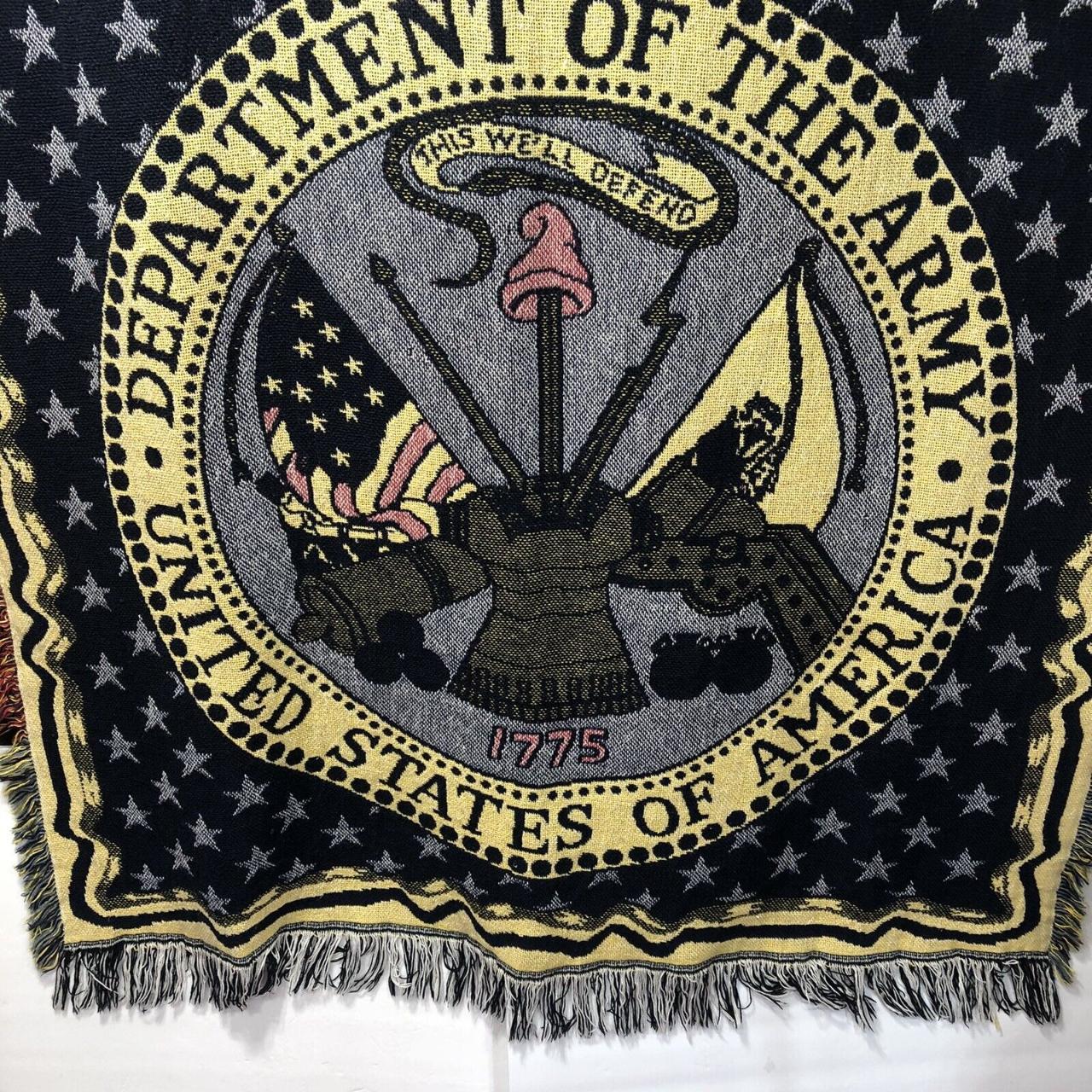 United States Army Woven Blanket Throw Afghan... - Depop