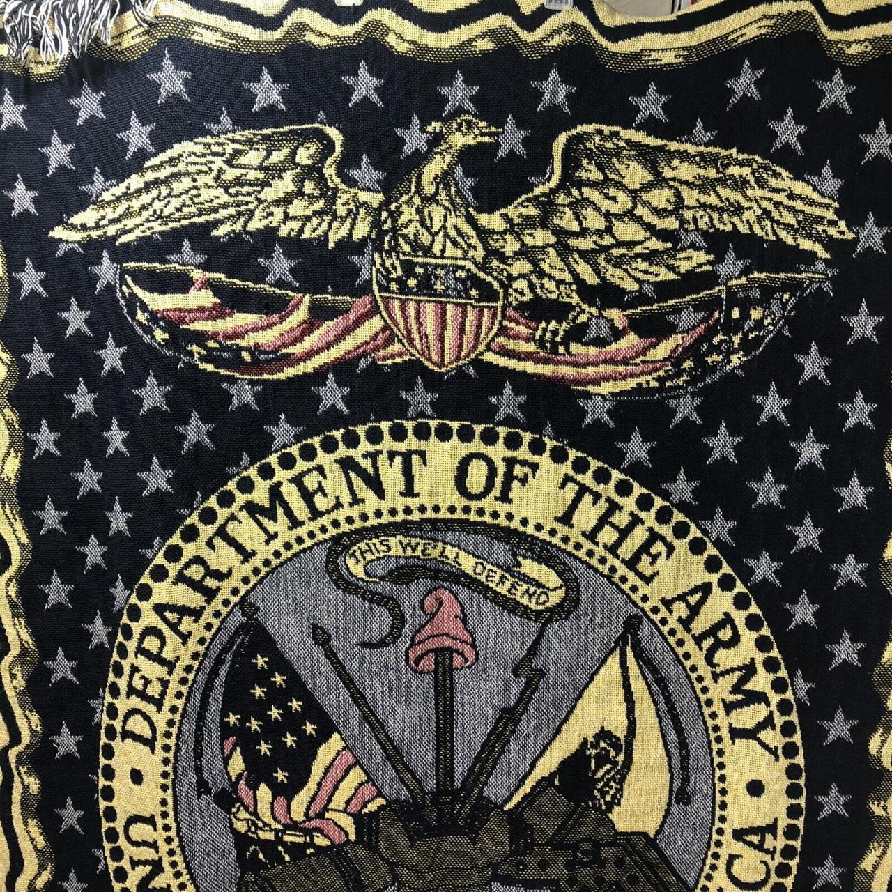 United States Army Woven Blanket Throw Afghan... - Depop