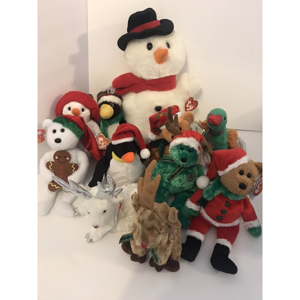 TY Vintage Beanie Baby Christmas Grouping of 11 TY... - Depop