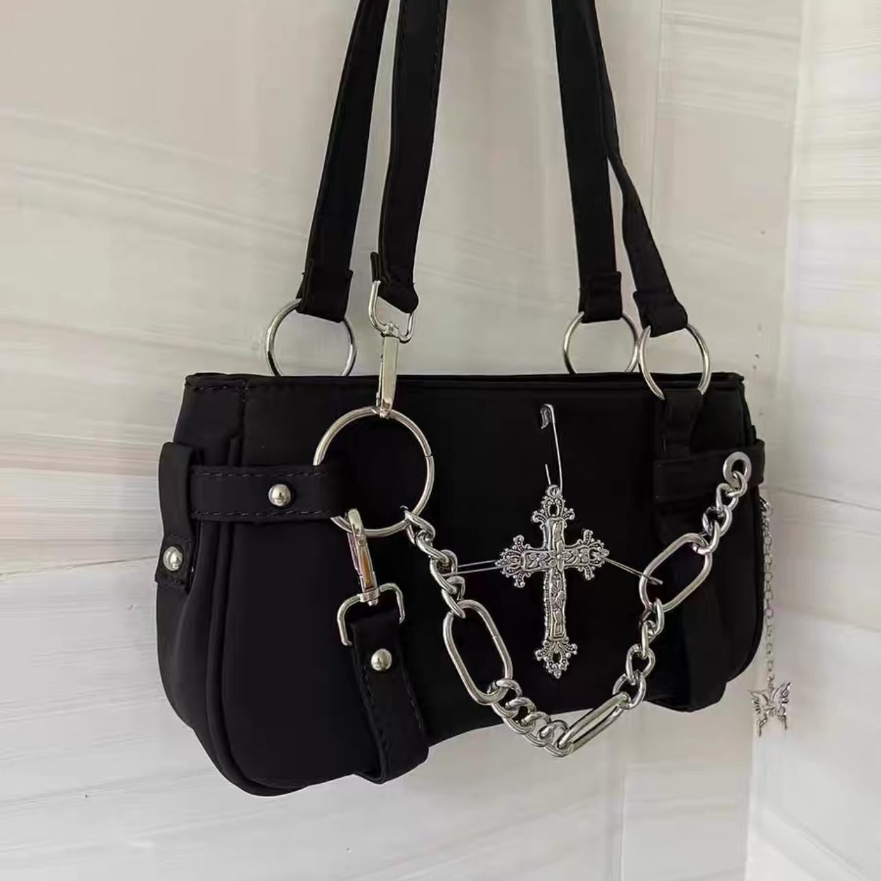 Y2K vintage cross shoulder bag condtion:like... - Depop