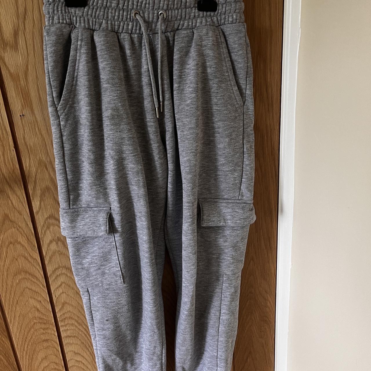 Grey Cargo Joggers, small, Primark. #grey joggers... - Depop