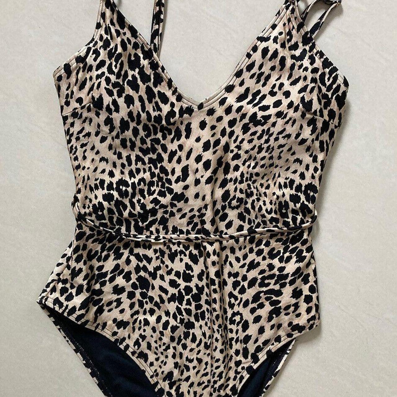 New Look Leopard Print Swim Suit Size 10. Been worn... - Depop
