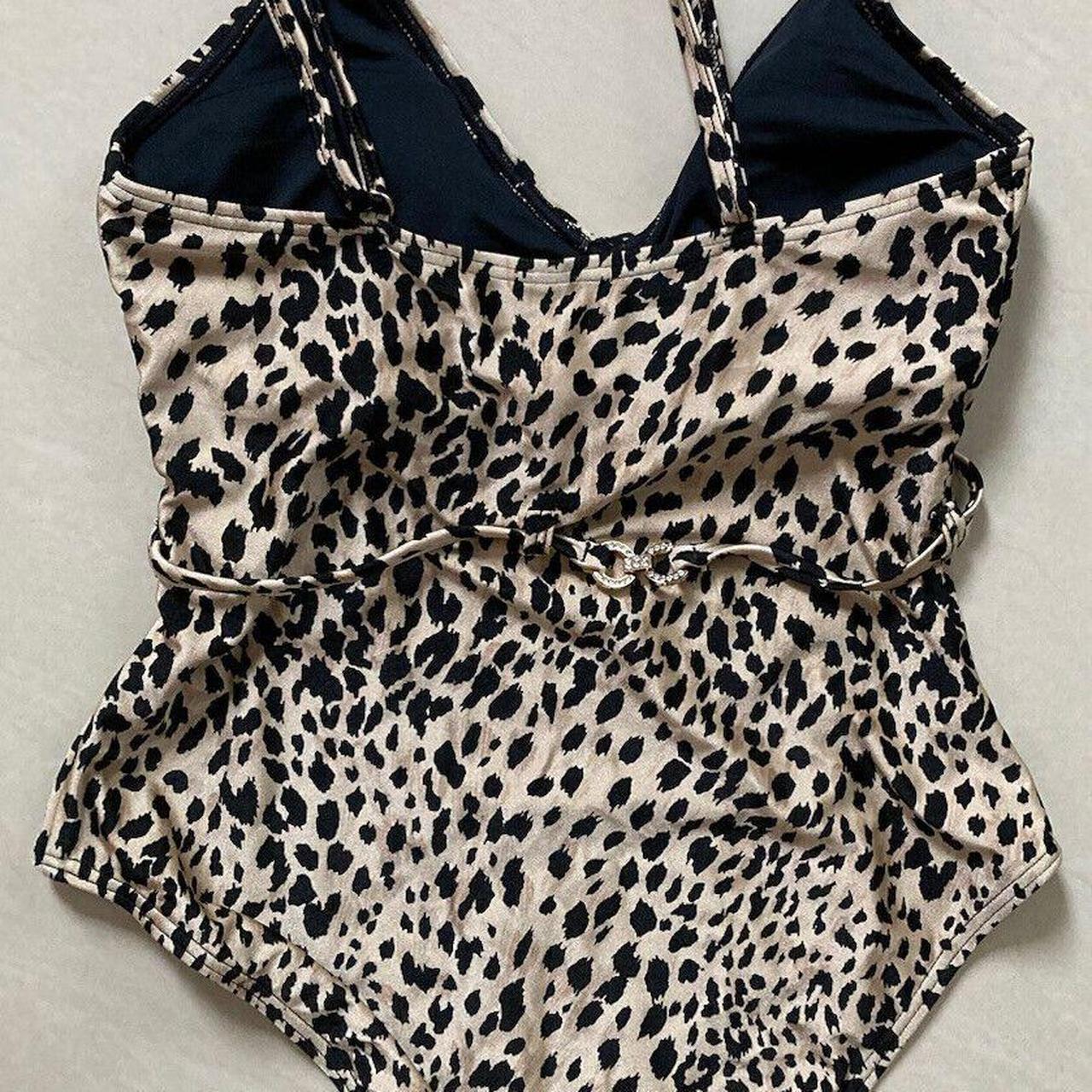 New Look Leopard Print Swim Suit Size 10. Been worn... - Depop