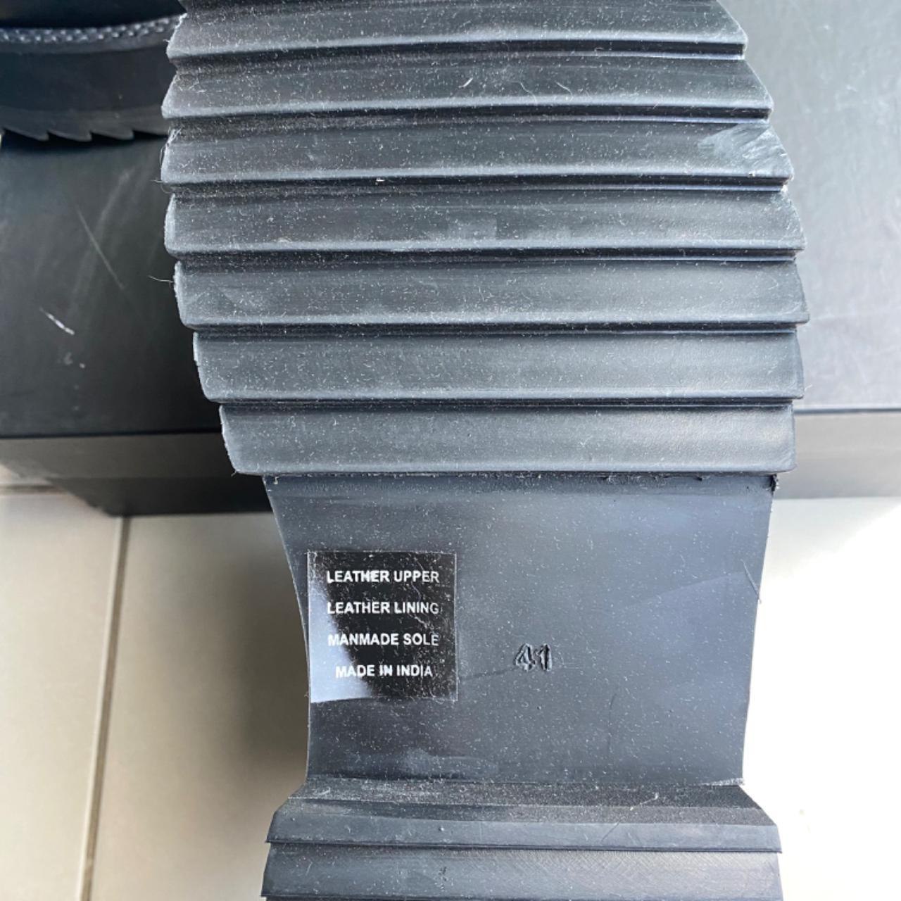 Brand new leather Seed black platform boots These... - Depop