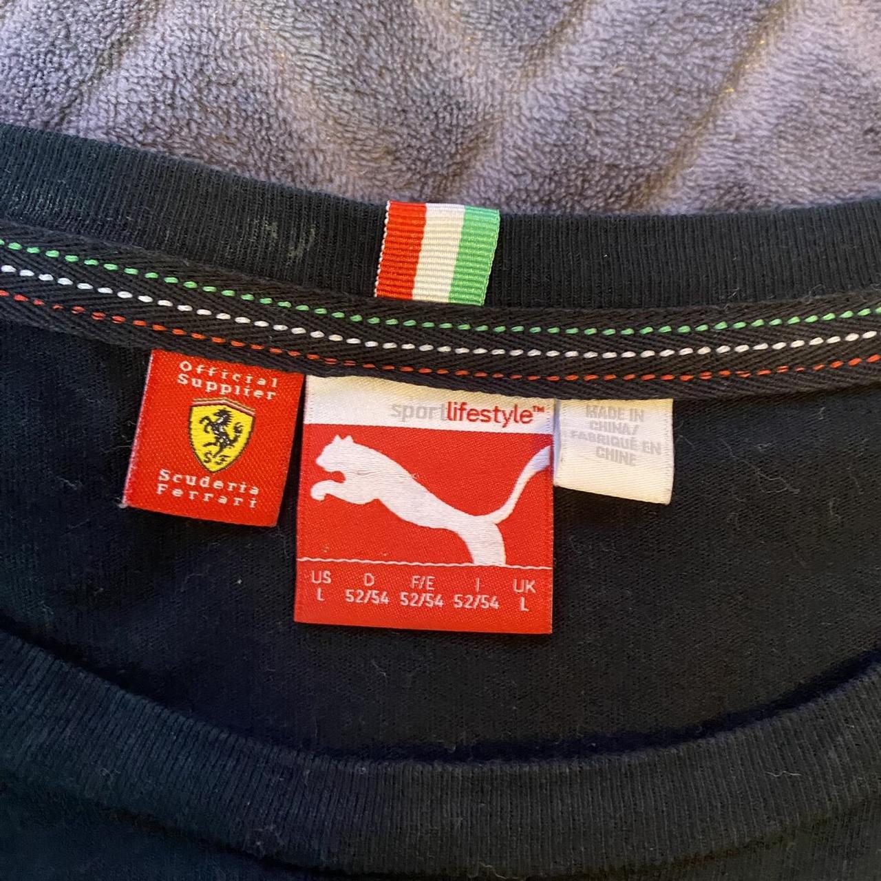 Scuderia Ferrari Race T-Shirt Big shield Ferrari... - Depop