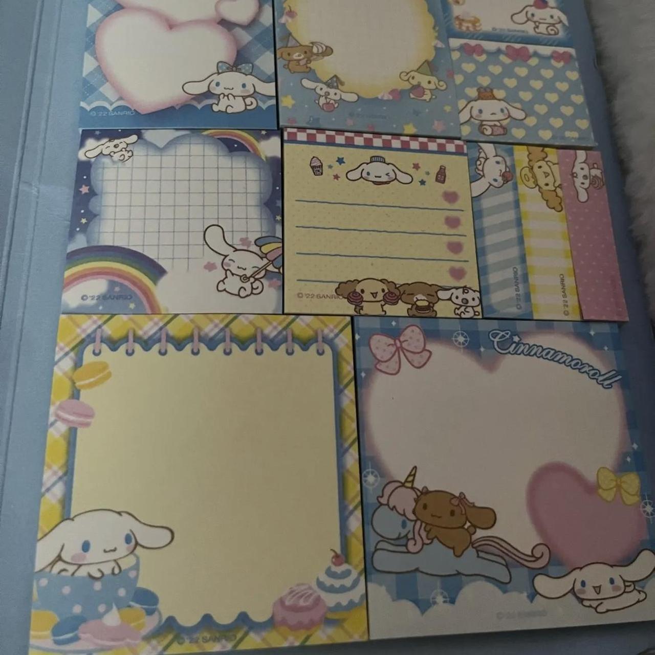 Cinnamoroll notepad with note sticky’s - Depop