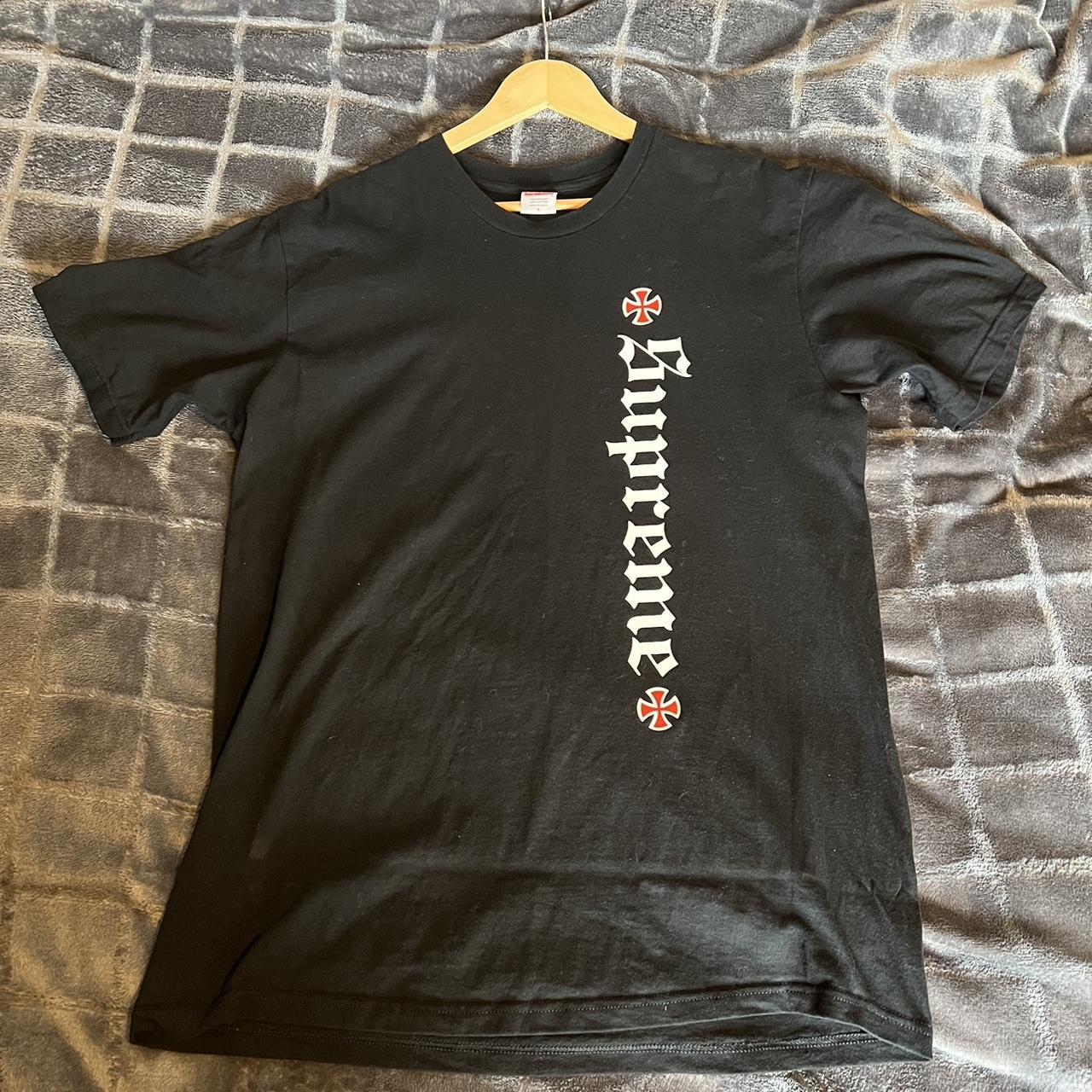Supreme Independent Old English Tee Black Size: Large - Depop