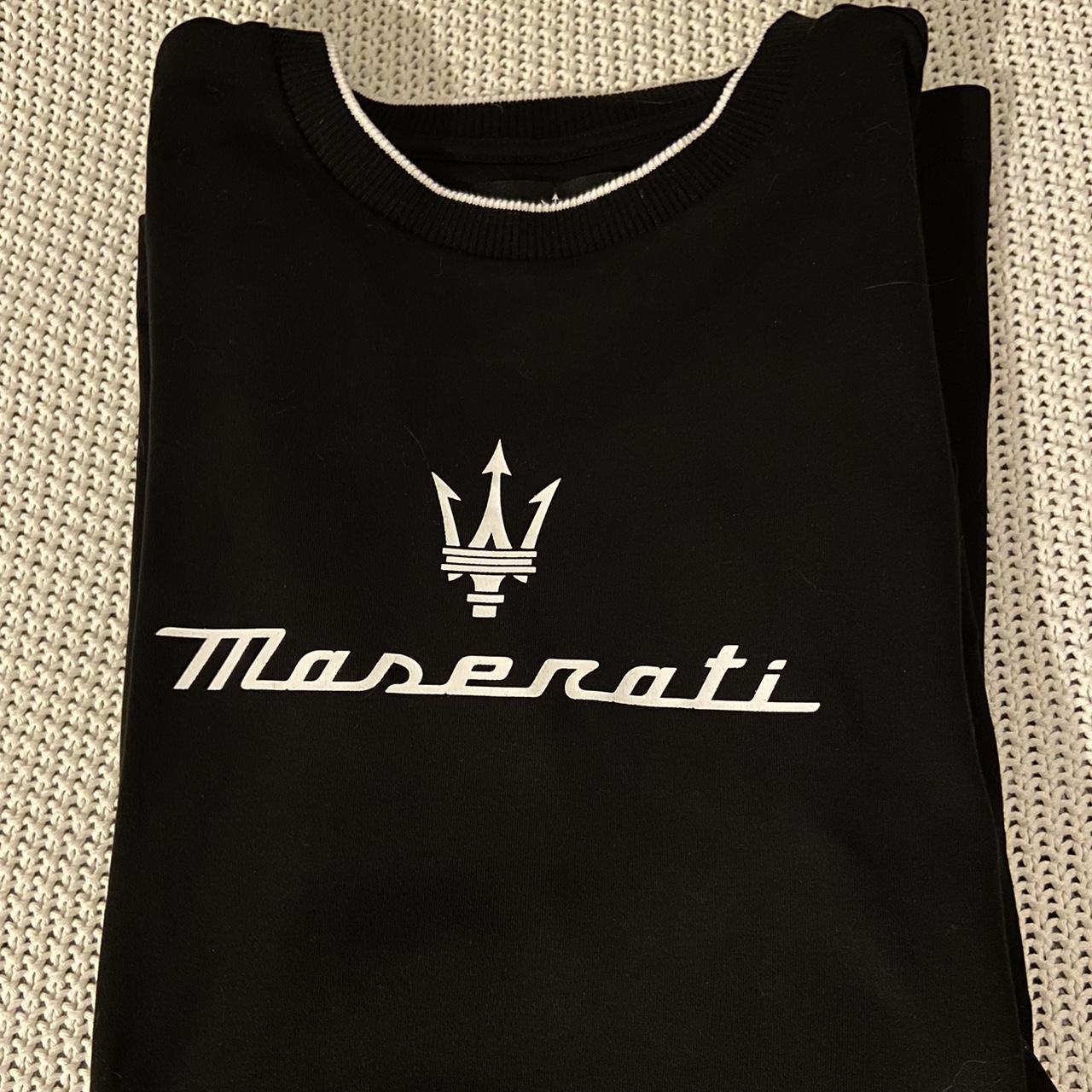 Black Maserati sweater 🔱 Out of bag but new and... - Depop