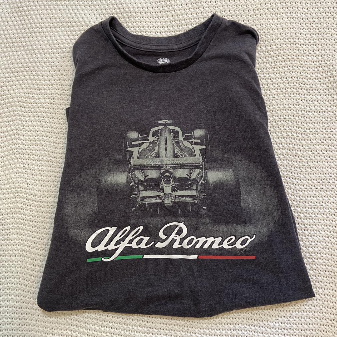 Alfa Romeo Formula one racing shirt, worn maybe... - Depop